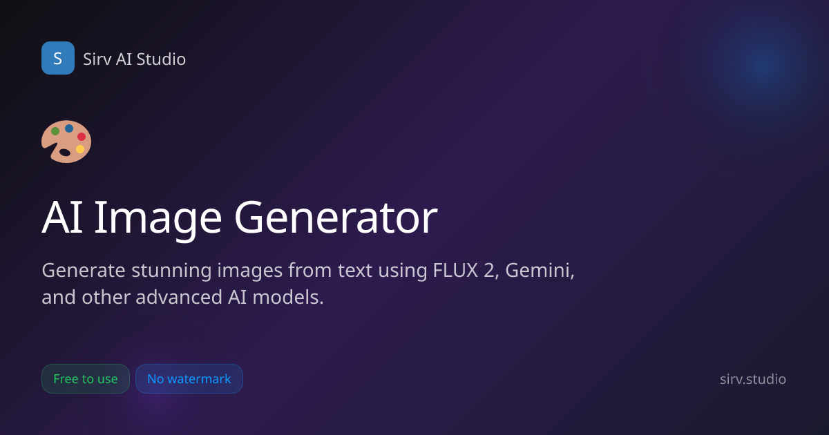 AI Image Generator - Create Images from Text with FLUX & Gemini | Sirv ...